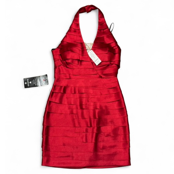 bebe | Dresses | Bebe Nwt Vibrant Red Backless Cocktail Dress | Poshmark